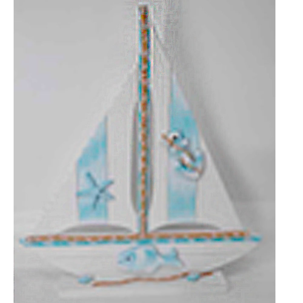 Velero azul con pez - Galerías el Triunfo