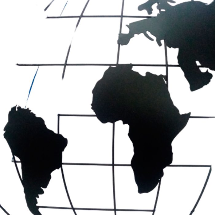 Mapa de metal - Galerías el Triunfo