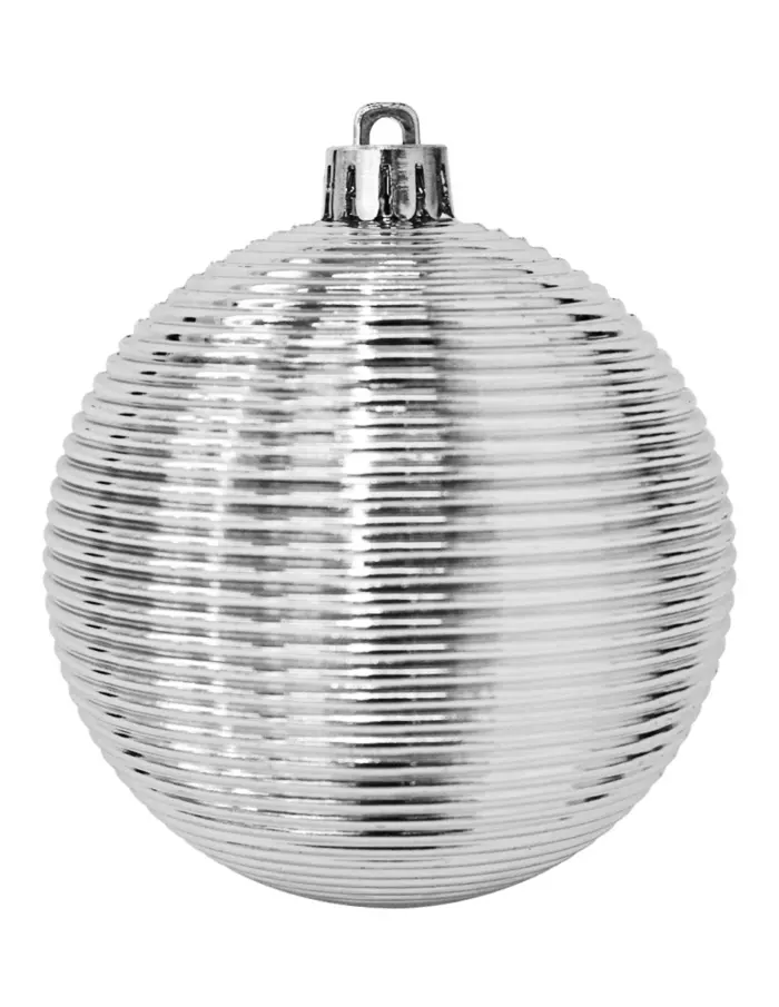 Set de Esferas Navideñas Plateadas